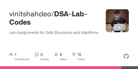 github vinitshahdeo dsa lab codes lab assignments for data structures and algoithms