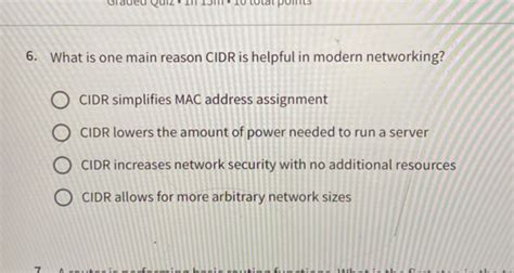 What Is One Main Reason CIDR Is Helpful StudyX