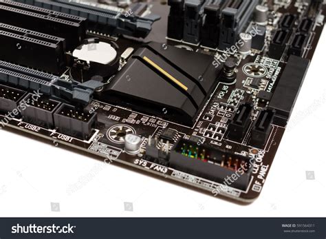 Typical New Pc Computer Motherboard Socket Stock Photo Edit Now 591564311
