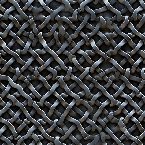 Premium Ai Image Chainmail Texture