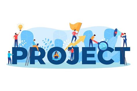 Project Team Work Vector