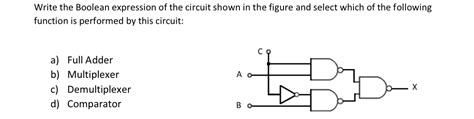 Write The Boolean Expression Of The Circuit Shown In