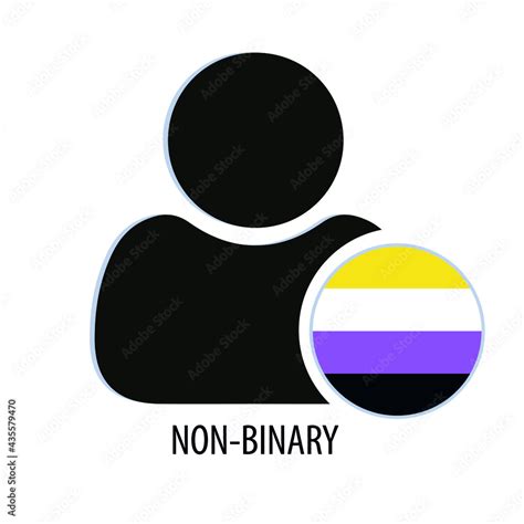 Non Binary Human Sexual Identity Concept Vector Illustration Stock Vector Adobe Stock