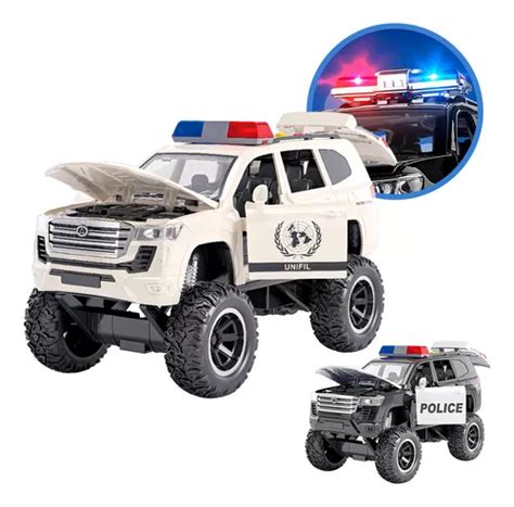 Auto Policia Juguete Patrullero Luz Sonido Fricción 1 14 Color Naciones