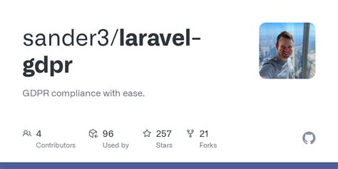 Github Sander3laravel Gdpr Gdpr Compliance With Ease