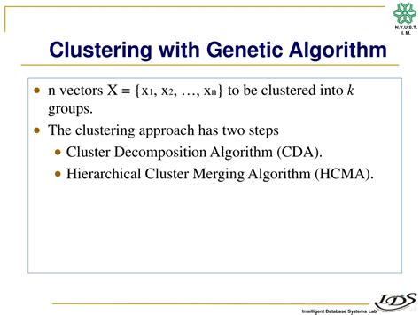 Ppt A Novel Genetic Algorithm For Automatic Clustering Powerpoint