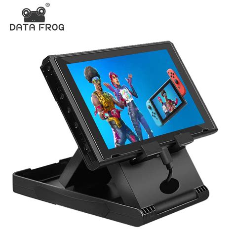 Data Frog Foldable Dock Stand Compatible Nintendo Switch Console Bracket Base For Switch Lite