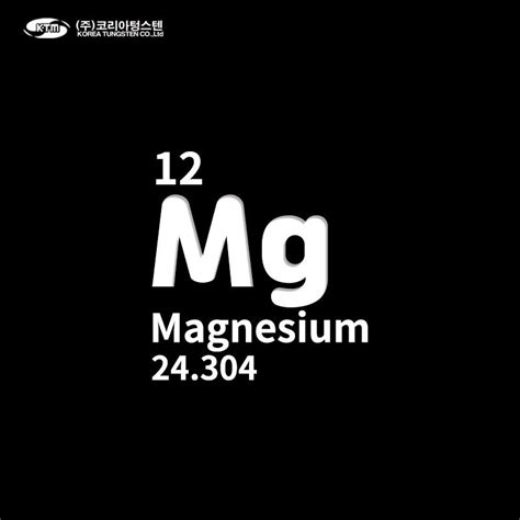 원소이야기 No 08 원자번호 12번 마그네슘mg의 원자량 24304 네이버 블로그