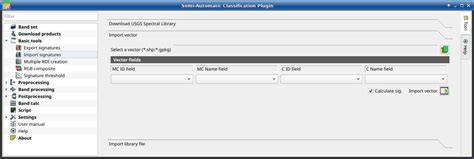 3432 Import Signatures — Semi Automatic Classification Plugin 8302 Documentation