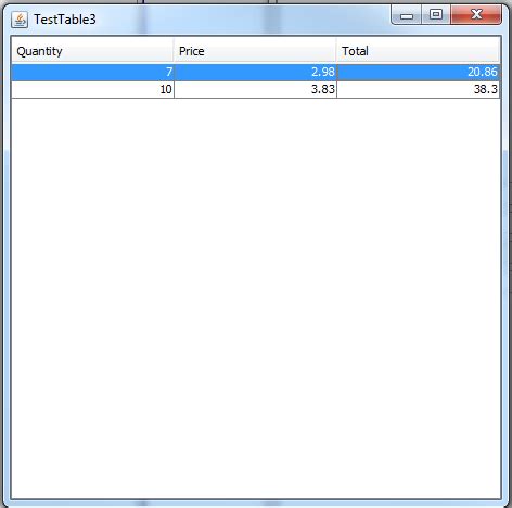 Swing Multiplication Between Two Cells Of A JTable In Java Stack Overflow