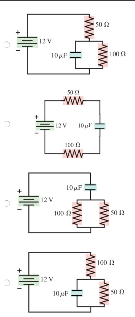 Solved Choose The Correct Diagram For The Circuit Diagram Chegg Com