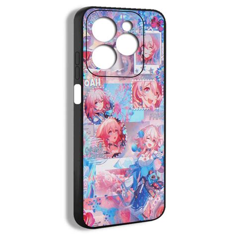 чехол для смартфона Подходит для Tecno Spark 20 Pro Март 7 Хонкай Honkai Star Rail March 7th