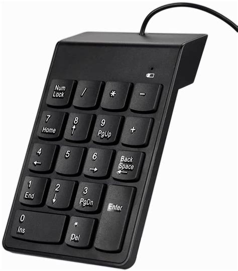 USB Numeric Keypad Number Keyboard Pad Wired Plam Size Keys Black AxGear Amazon Ca