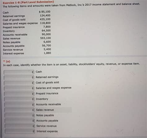 solved exercise 1 8 part level submission the following