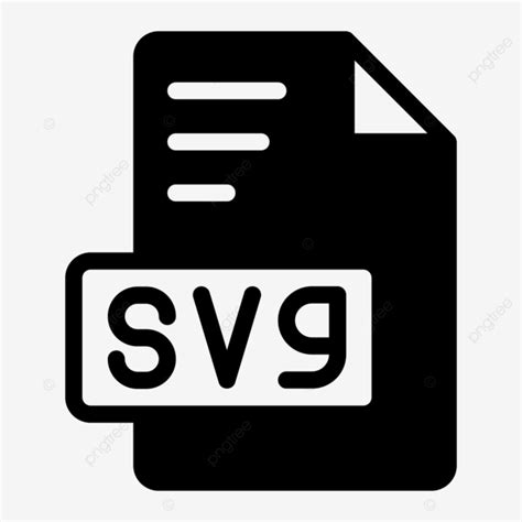 Svg Icon Glyph Design Image Extension Format File Type Vector Illustration Svg Files Icon File