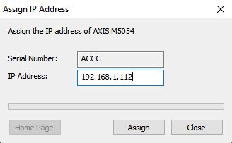Detect And Modify The IP Address Of An Axis Camera Gardinal