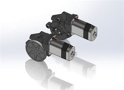 通用电动车窗电机solidworks 2016模型图纸下载 懒石网