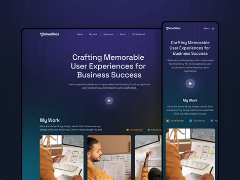 personal portfolio website design freebies mehedihas figma