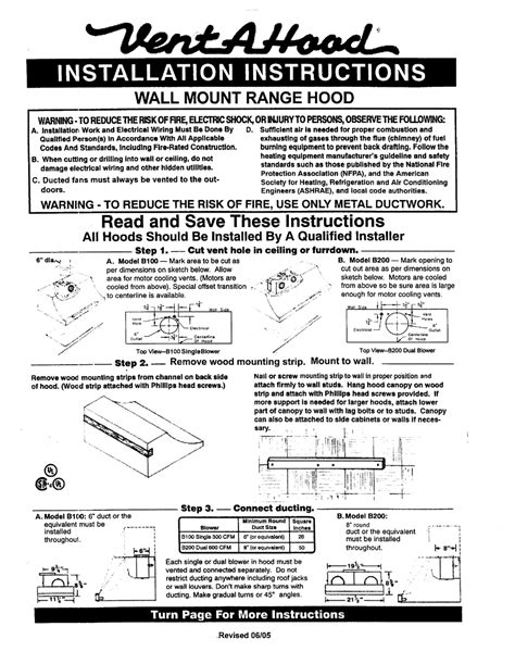 Ventahood B200 Manual Manualshelf Com Wallpaper Overly