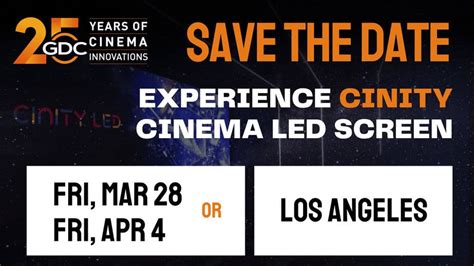 Gdc Cinema Tour Rsvp Gdc Technology