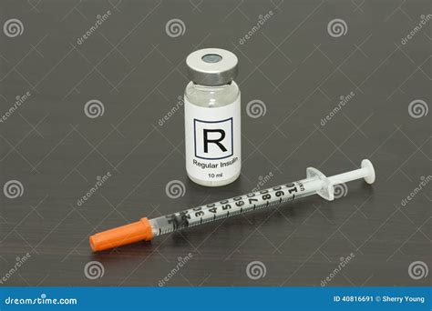 Insulina Regular Imagen De Archivo Imagen De Terapia 40816691