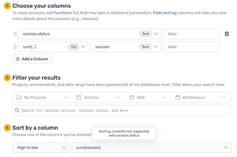 support sorting table widgets that have `session status` columns in dashboards · issue 46891