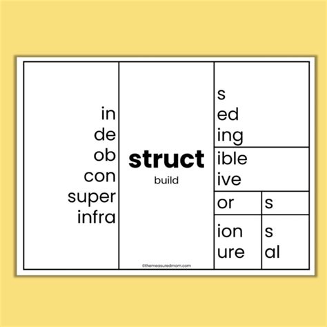 Free Word Matrix Activities The Measured Mom