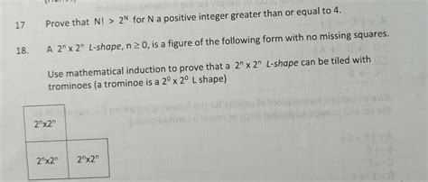Solved 17 Prove That N2n For N A Positive Integer Greater