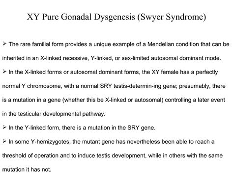 The Sex Chromosomes And Their Abnormalities Ppt