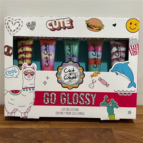 Chit Chat Makeup New Chit Chat Glossy Rainbow 5 Lip Gloss T Set Poshmark
