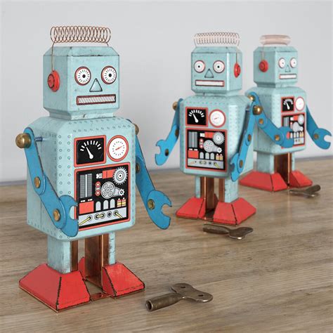 Retro Tin Toy Robots 3d Model Download Hobbies On