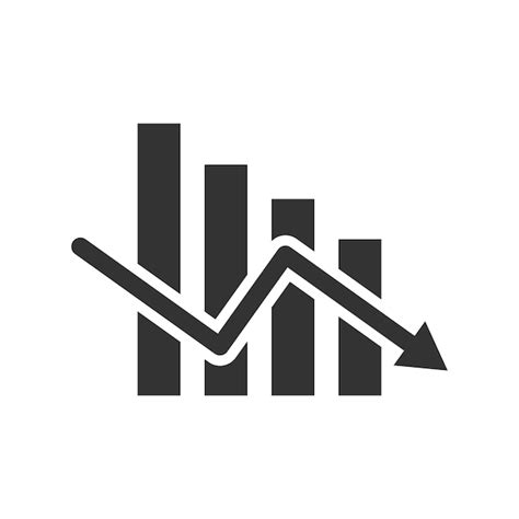 Premium Vector Downward Report Icon