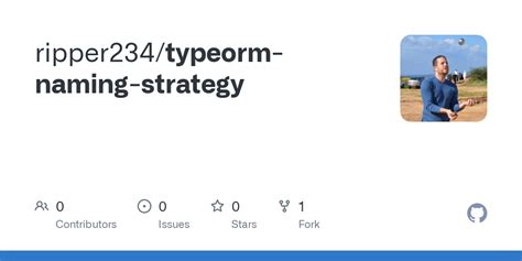 GitHub Ripper234 Typeorm Naming Strategy