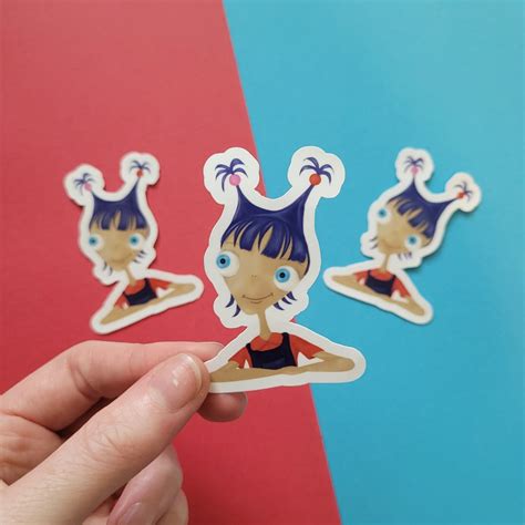 Ellie Bug Eyed Vinyl Sticker Etsy