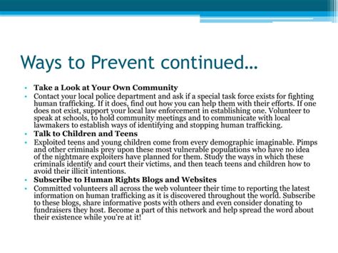 Human Trafficking Ppt Ppt