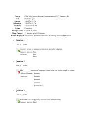 Quiz4 Pdf Course COM 100 Intro To Human Communication 2017 Summer B Test Module 4 Quiz