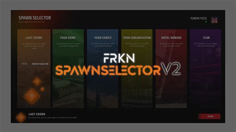 Advanced UI Spawn Selector FRKN SPAWNSELECTORV2 FiveM Releases Cfx Re Community