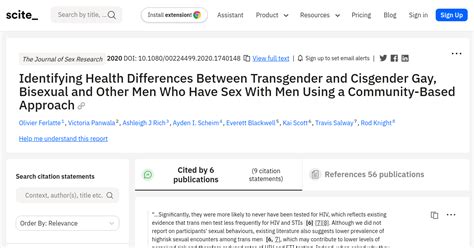 Identifying Health Differences Between Transgender And Cisgender Gay
