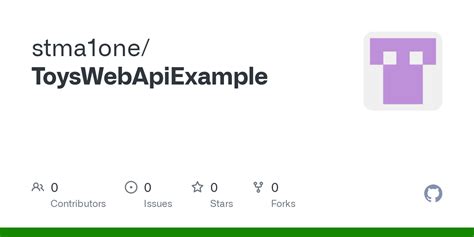 GitHub Stma One ToysWebApiExample