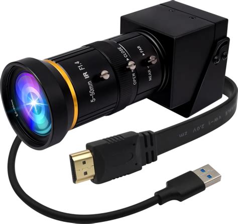 4k Usb30 And Hdmi Camera With Varifocal Cs 5 50mm Lens Manual 10x