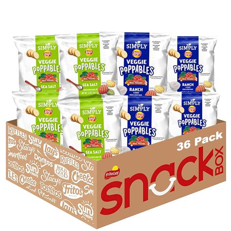 Simply Lays Veggie Poppables Variety Pack 0 5 Ounce Pack Of 36