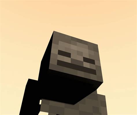 Minecraft Wither Skeleton Head Wallpaper