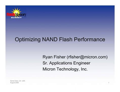 Optimizing Nand Flash Performance Micron