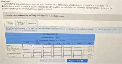 Solved Problem 13 1a Algo Calculating And Analyzing Trend