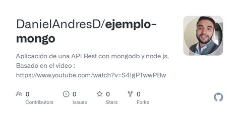 Github Danielandresdejemplo Mongo Aplicación De Una Api Rest Con Mongodb Y Node Js Basado