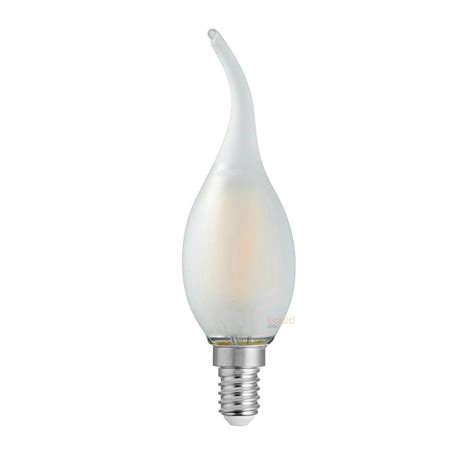 Filament Frosted Flame Candle Led W E Dimmable Natural White F