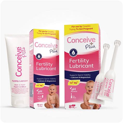 Fertility Lubricant 75ml Tube 8x 4g Applicators Conceive Plus® Europe