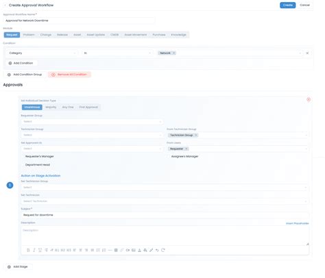 Create Approval Workflow Serviceops