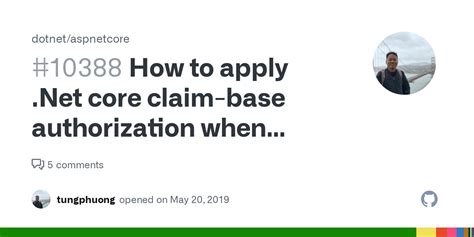 How To Apply Net Core Claim Base Authorization When Using Istio End User Authentication · Issue