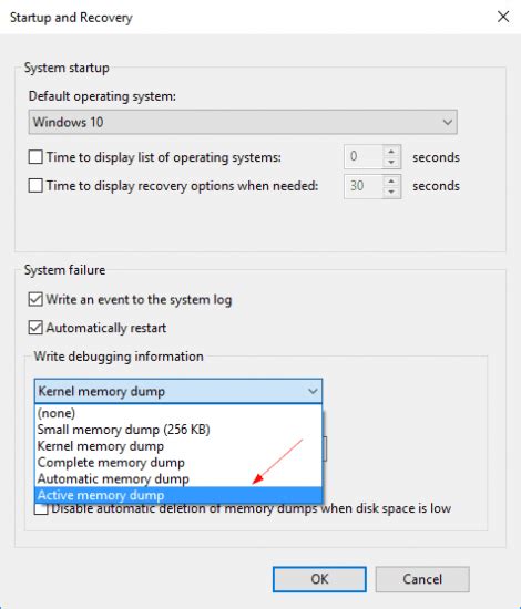 Windows 10 Tip What Is Active Memory Dump Nextofwindowscom